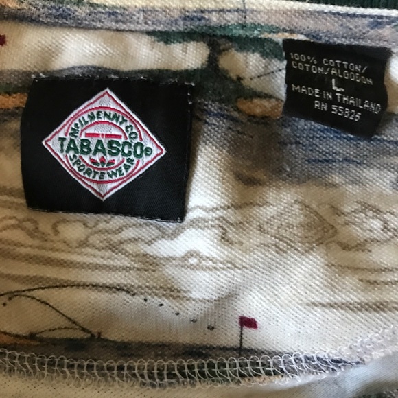 Tabasco | Shirts | Tabasco L Golf Full Print Polo Shirt | Poshmark